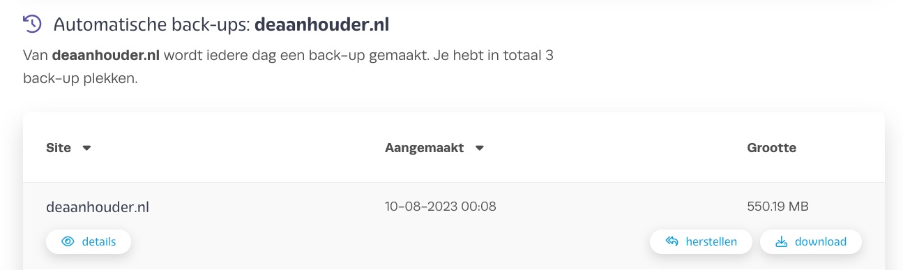 Back-up terugzetten via xel – xel academy