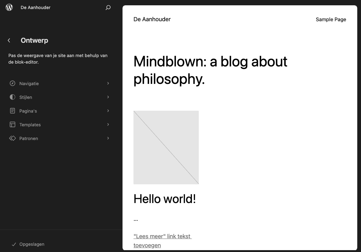 Rondleiding door het dashboard van WordPress – xel academy